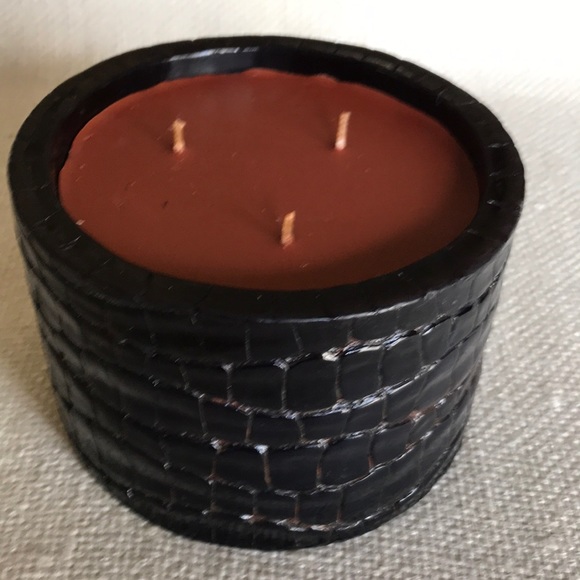 Accents | Large Croco Wrapped Terracotta Candle | Poshmark